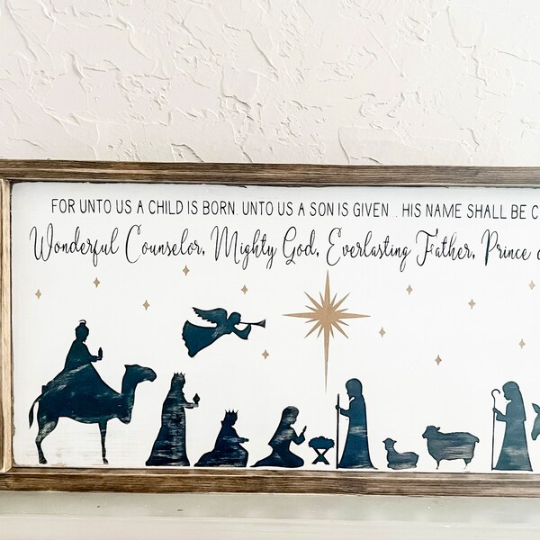 Nativity Sign - Etsy