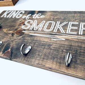 King of the Smoker, Signs for Dad, Gift Ideas, Fathers Day, BBQ Decor ...
