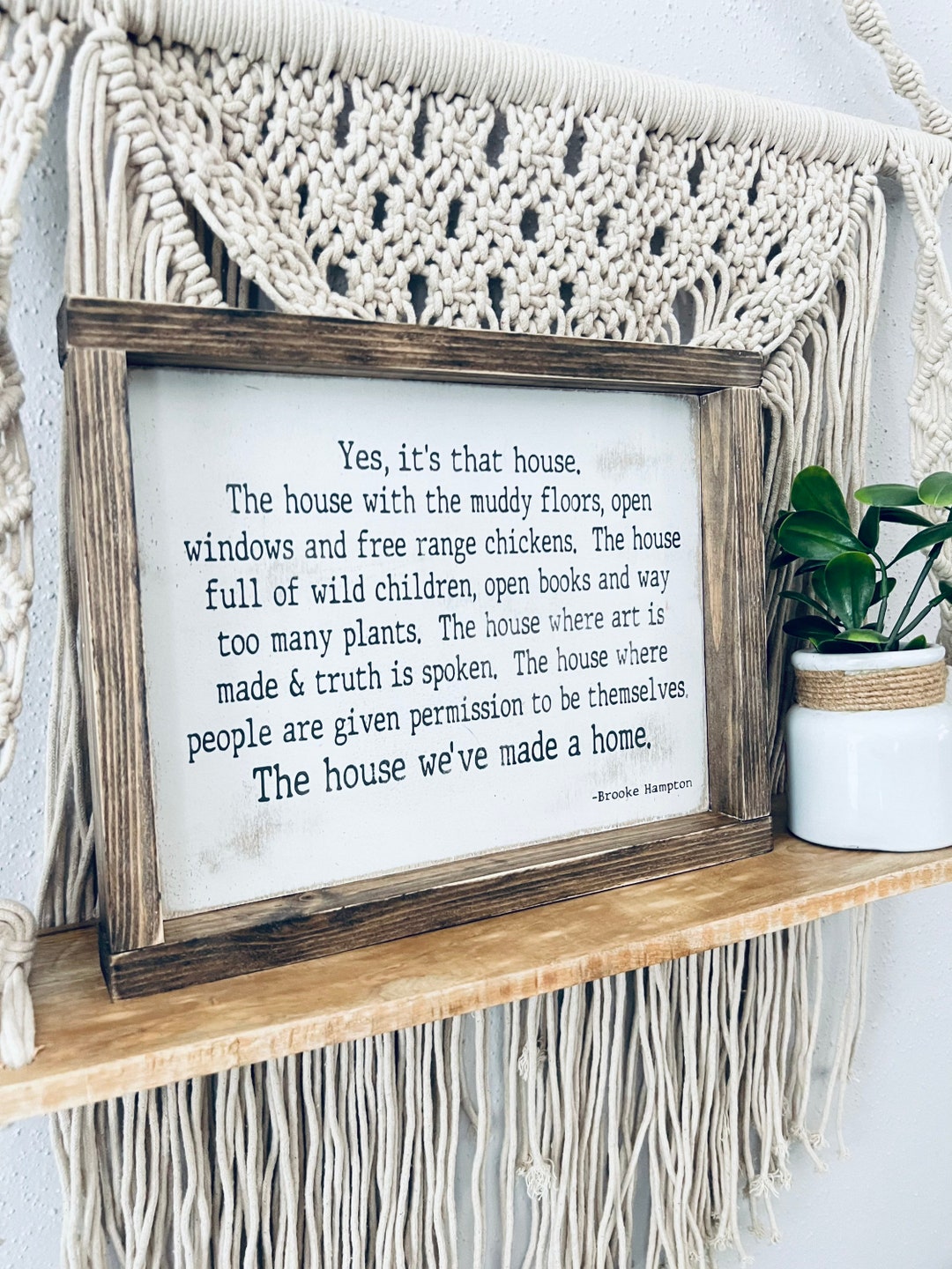 Boho Quote, Quotes on Wood, Boho Decor, Rustic Sign, Distressed Home ...