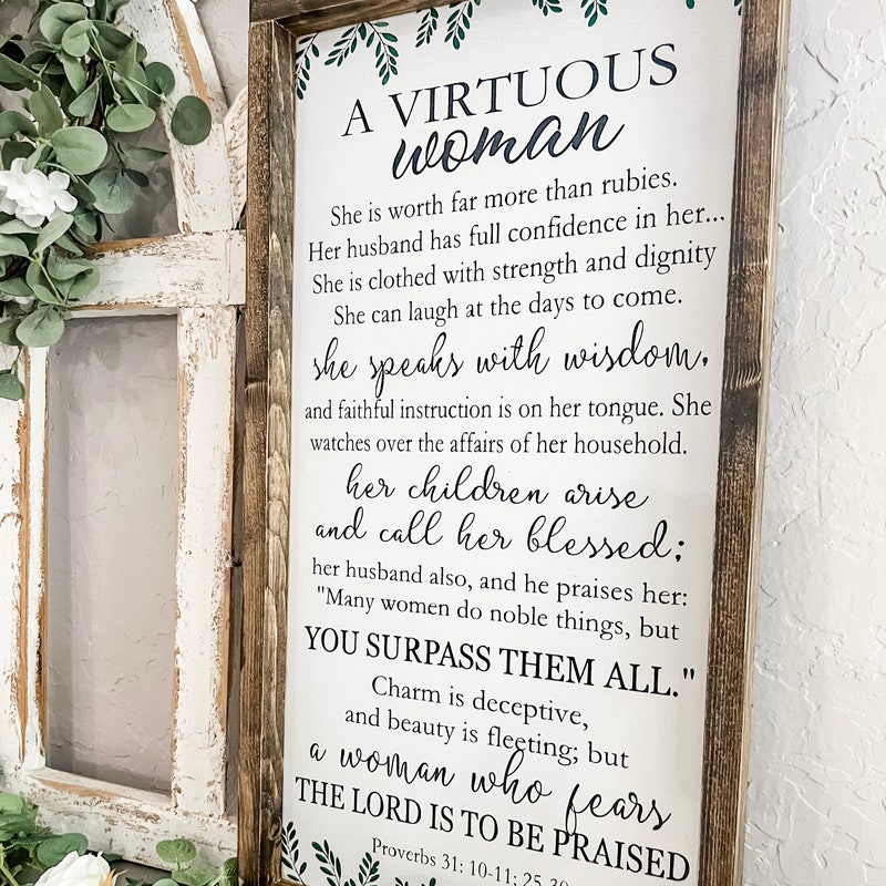 A Virtuous Woman - Etsy