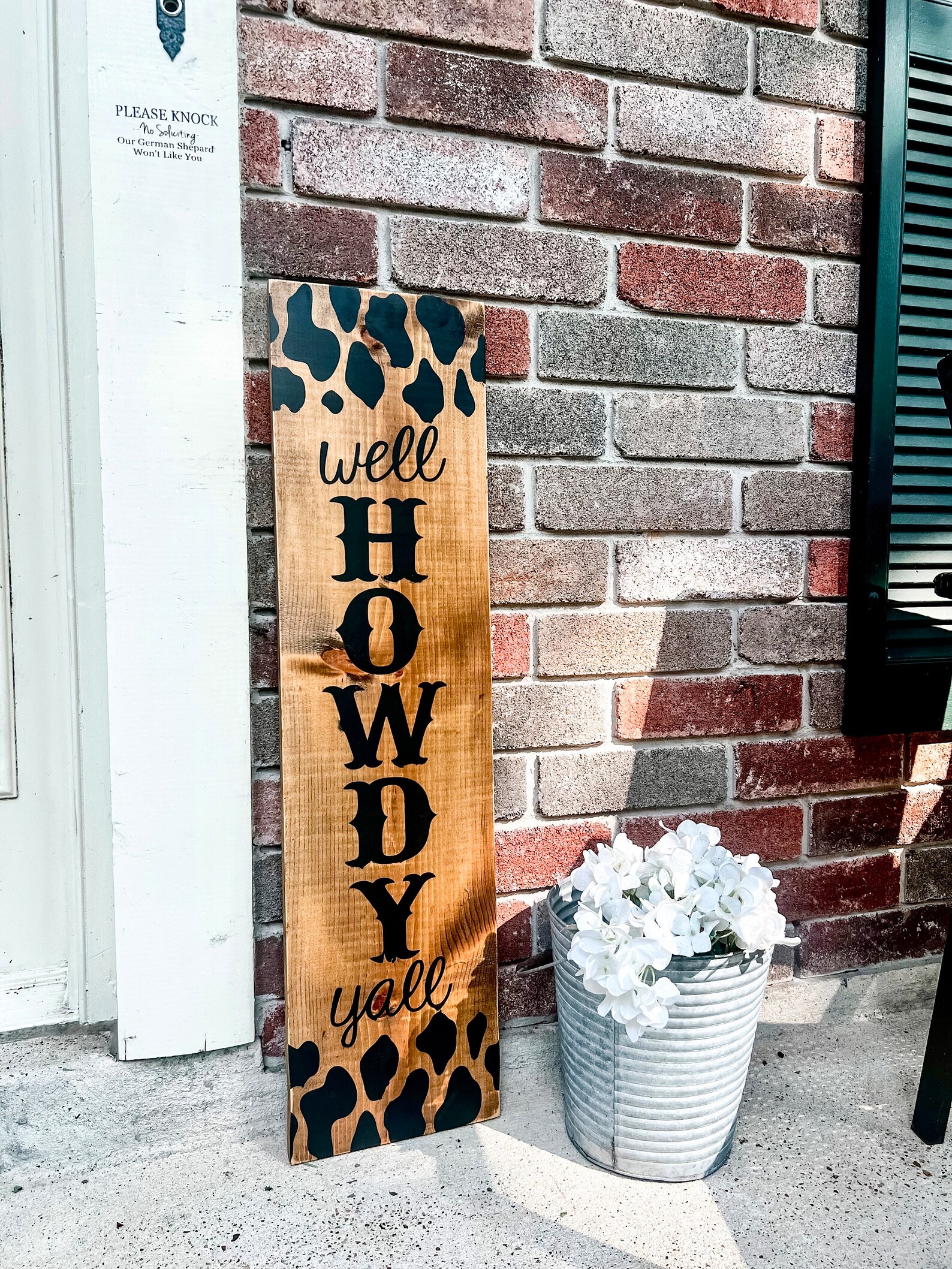 Well Howdy Yall, Porch Sign, Entry Way Sign, Howdy, Howdy Yall, Entry ...