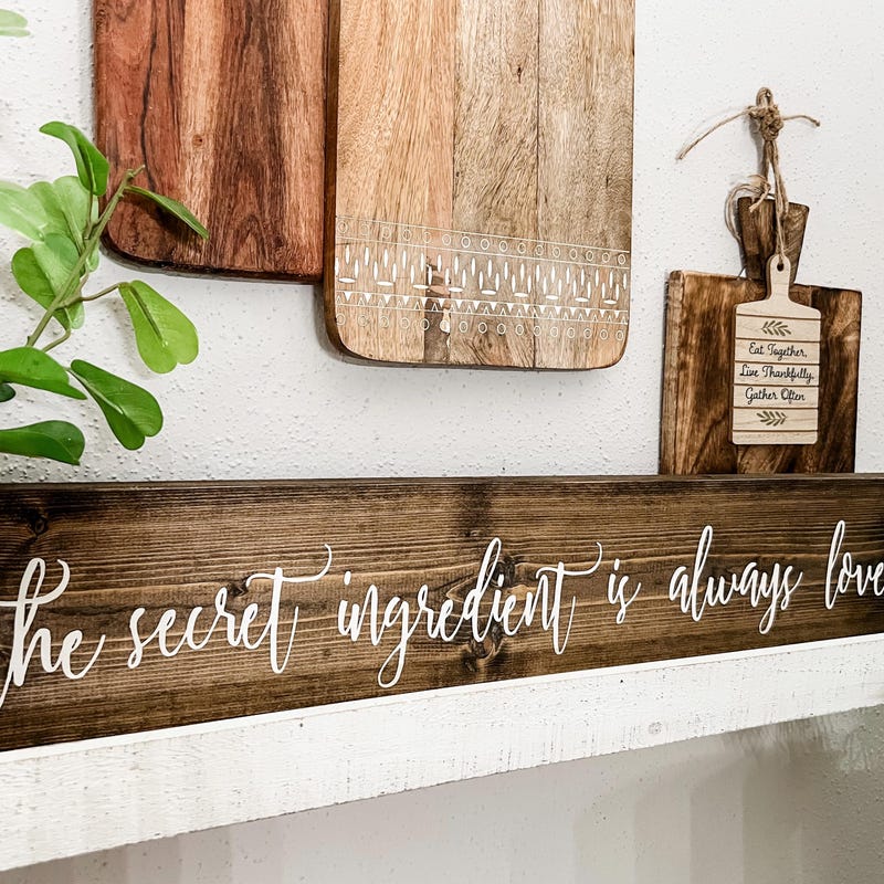 Rustic Kitchen Sign - Etsy