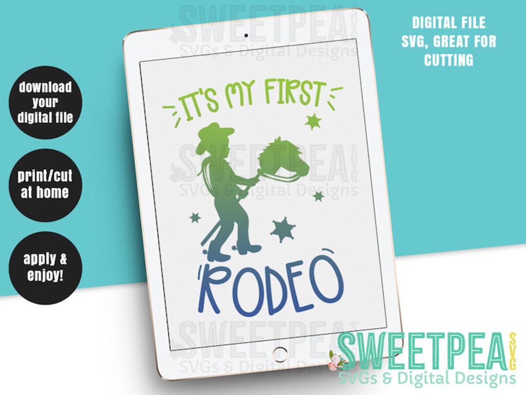 1st Rodeo Svg, 1st Birthday Boy Svg, Cowboy Birthday Cut Files for ...