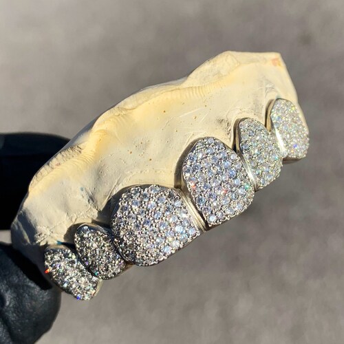 Diamond Grillz Custom Fangs / Canines REAL SI Diamonds Cubic | Etsy