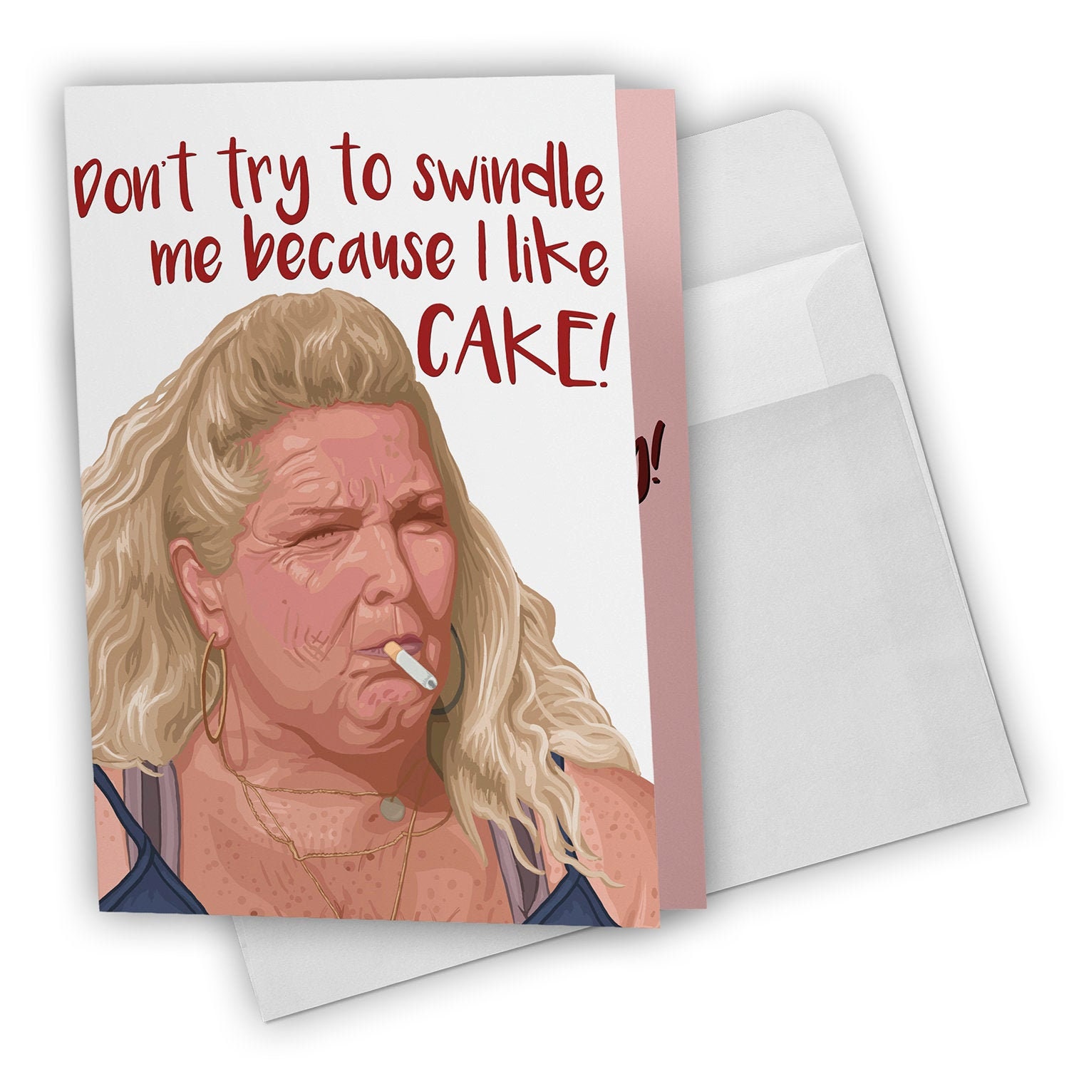 Angela Swindle Cake Birthday Card 90 Day Greeting Card - Etsy