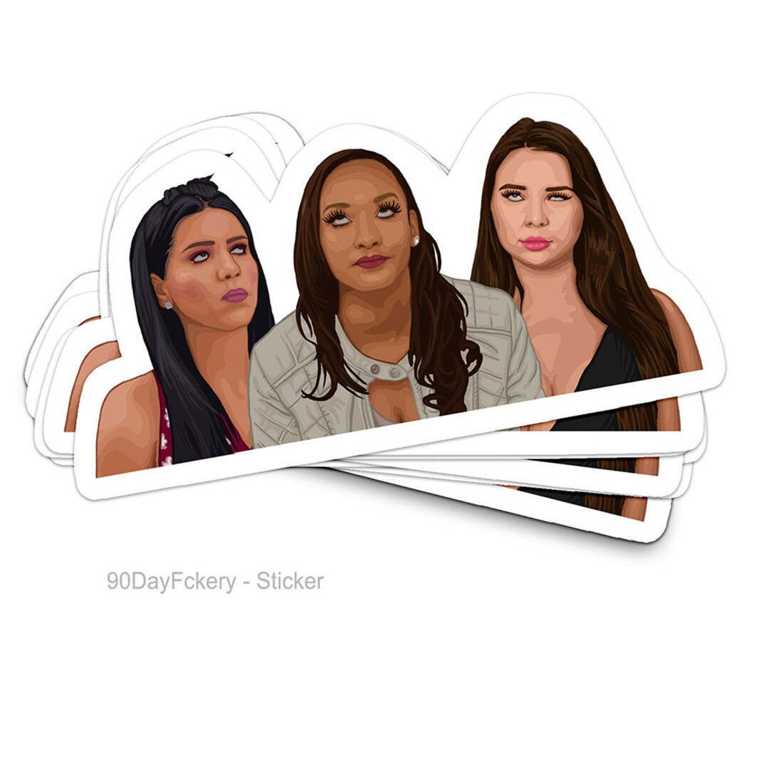 Eyeroll Trio Larissa, Chantel, Anfisa 90 Day Vinyl Sticker - Weather ...