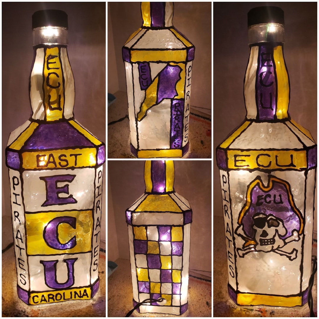 Made to Order**medium ECU Pirates Lamp - Etsy