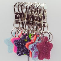 Y2k Beaded Star Keychain 8 Ball Bunny Rockstar Opal Keychain - Etsy