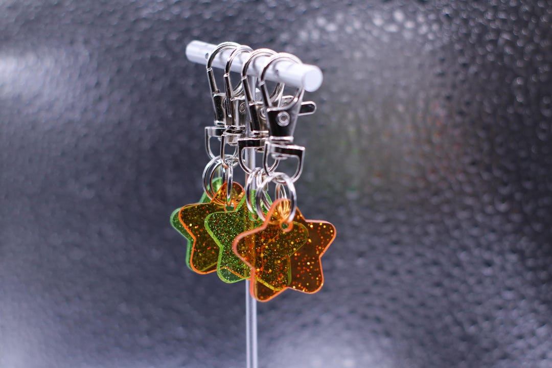 Mini Star Acrylic Keychains | Laser Cut Keyring | Cute Bag Charm ...