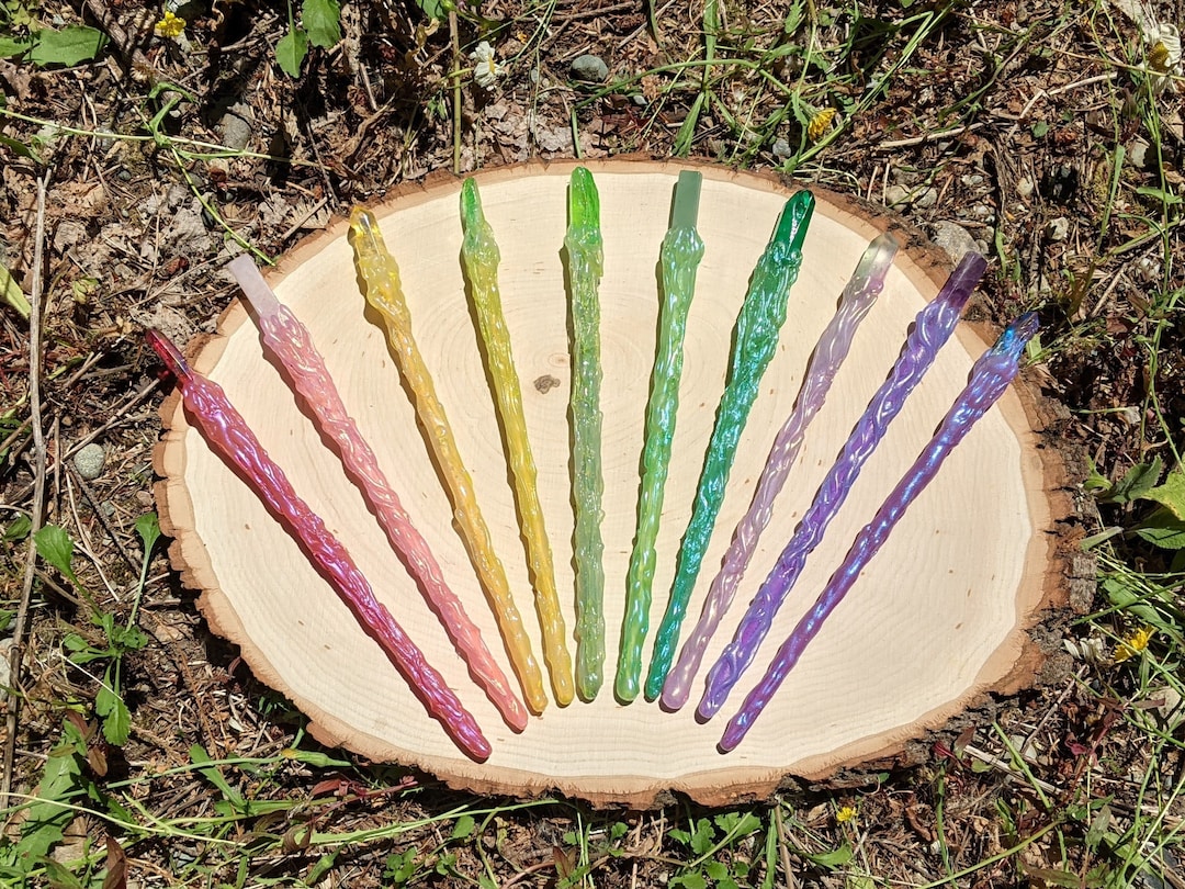 Single Crystal Magic Wands - Crystal Guardian Series - Glow in the Dark ...
