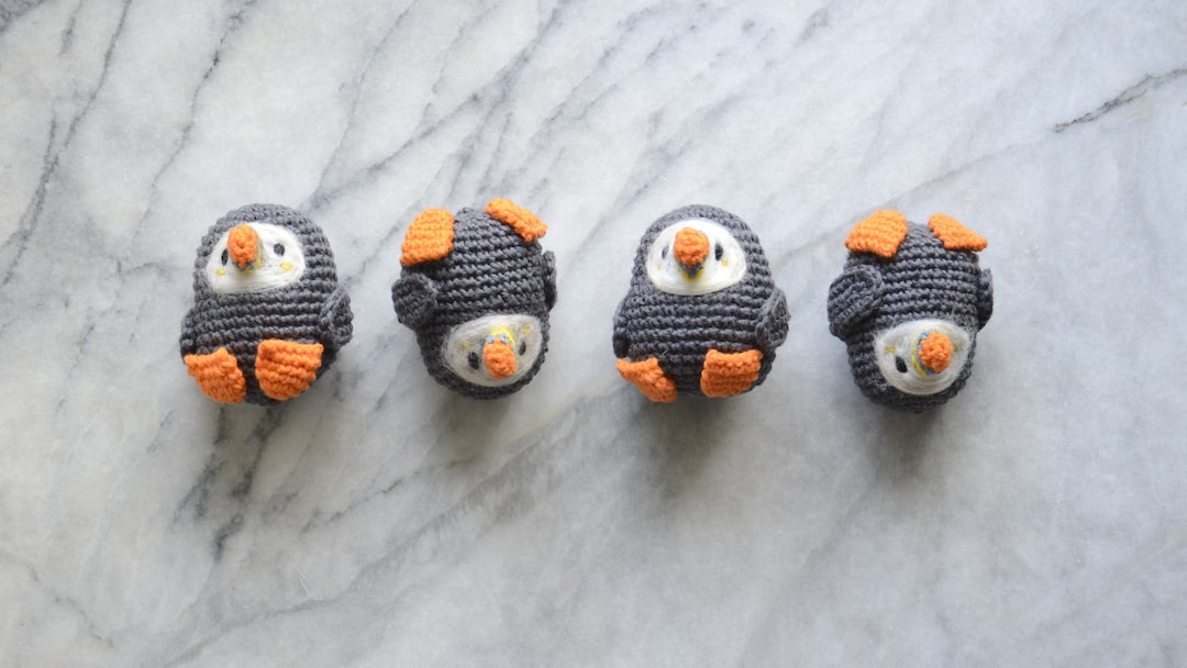 Crochet Puffin Pattern | Amigurumi Puffin Pattern | Pocket Sized Puffin ...