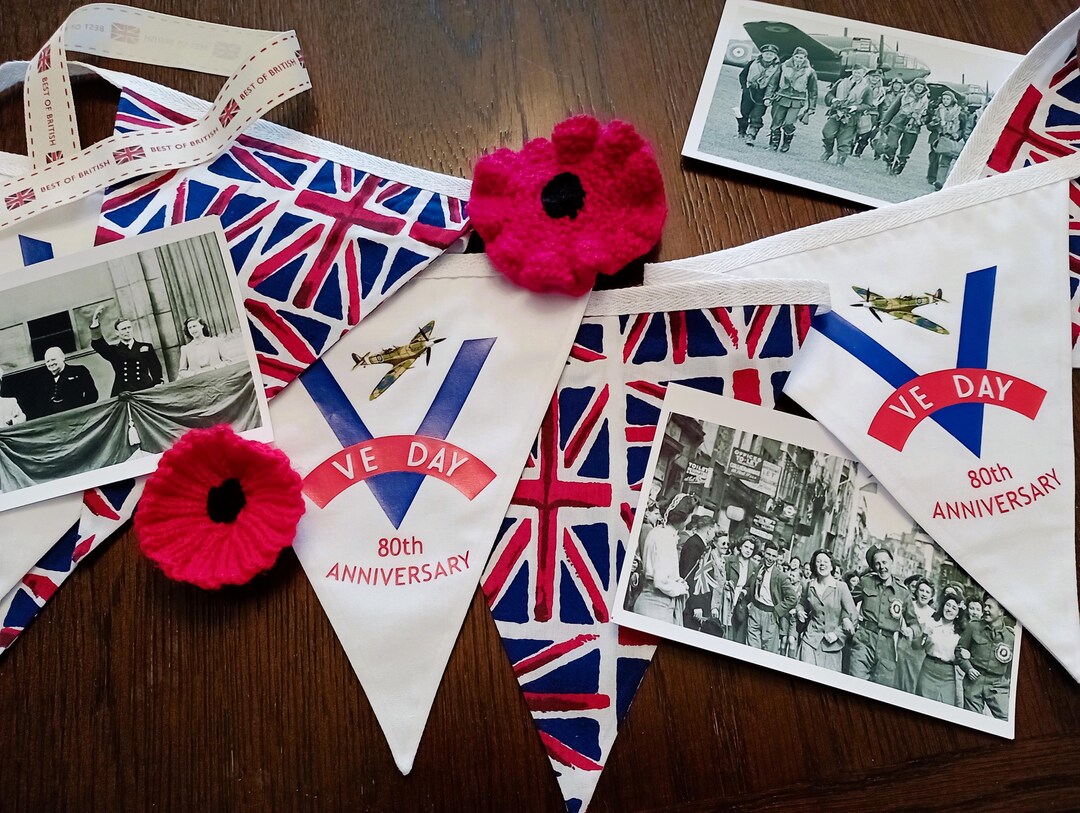 VE DAY 80 "spitfire" Bunting - Etsy UK