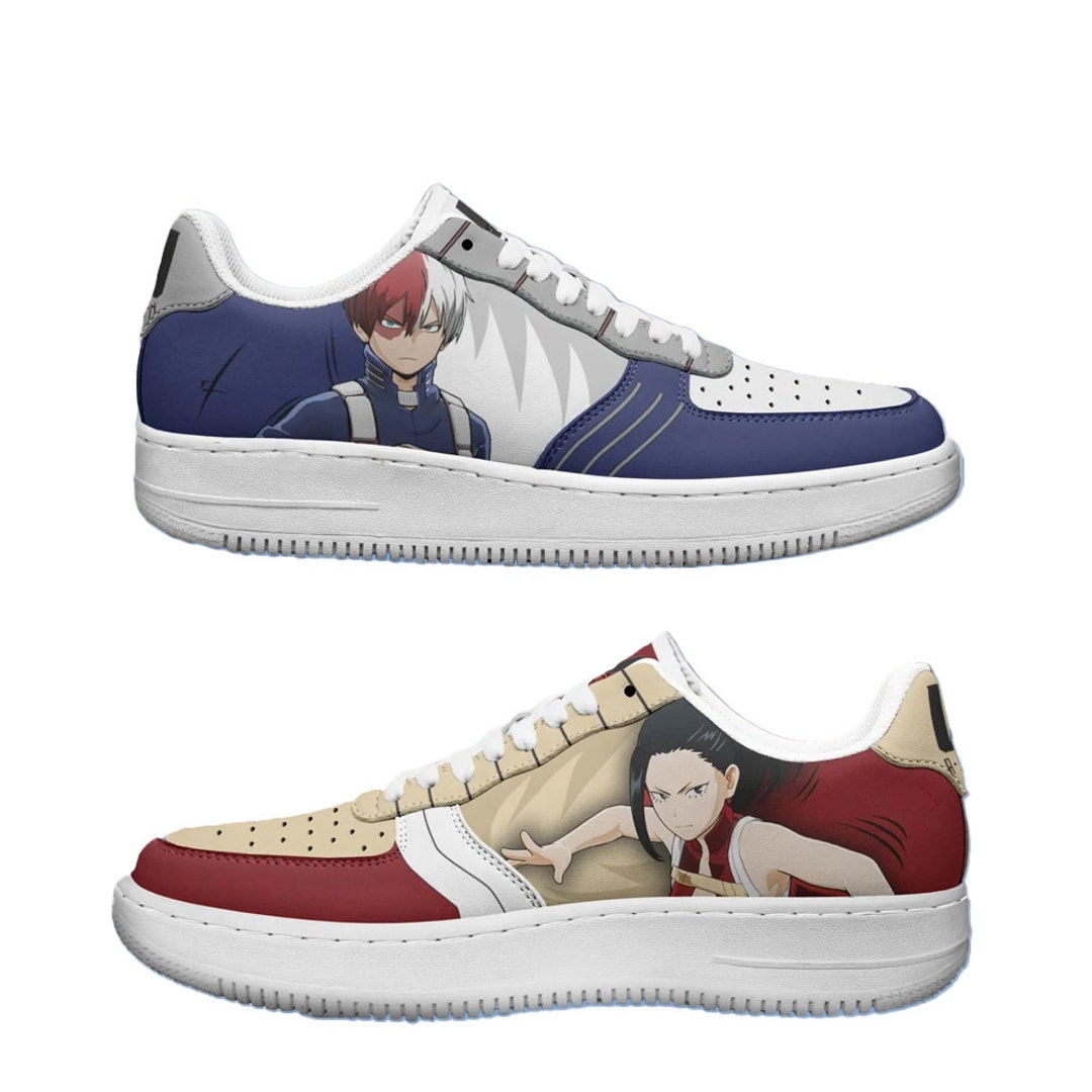 Shoto X Momo AF Sneakers Custom MHA Anime Shoes - Etsy