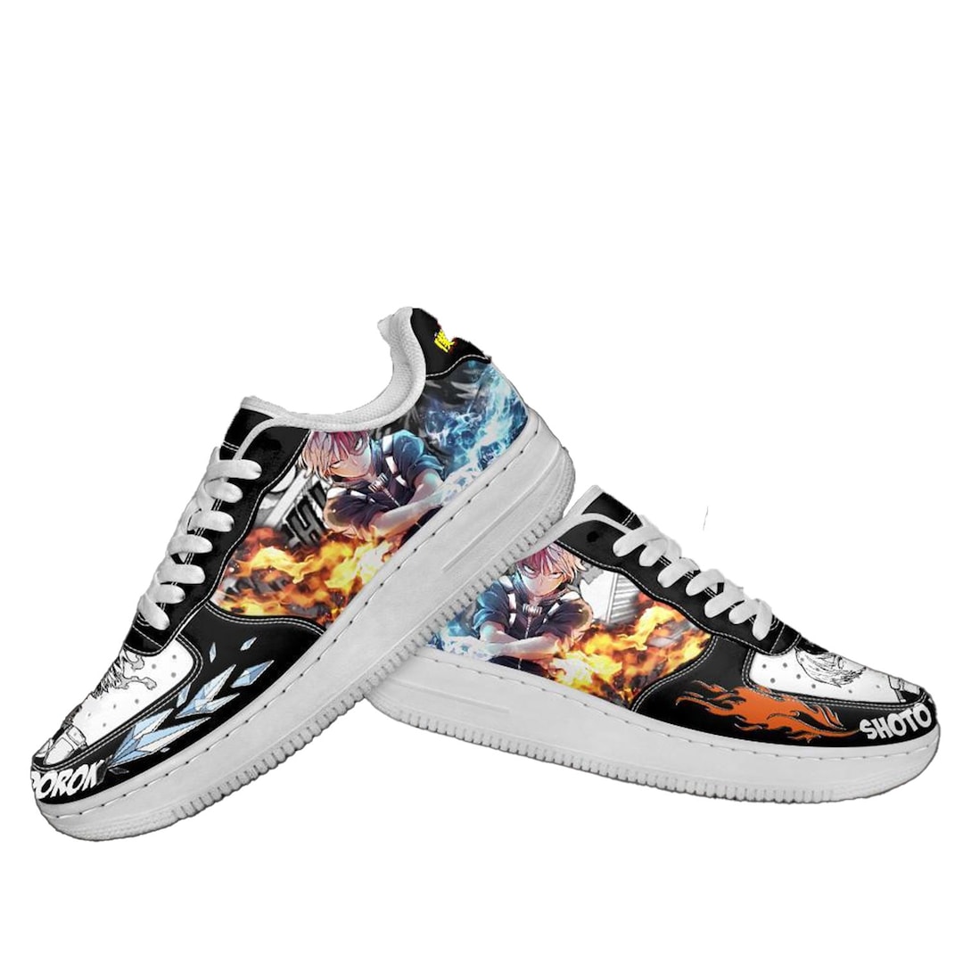 Shoto Todoroki Shoes Anime Custom - Etsy