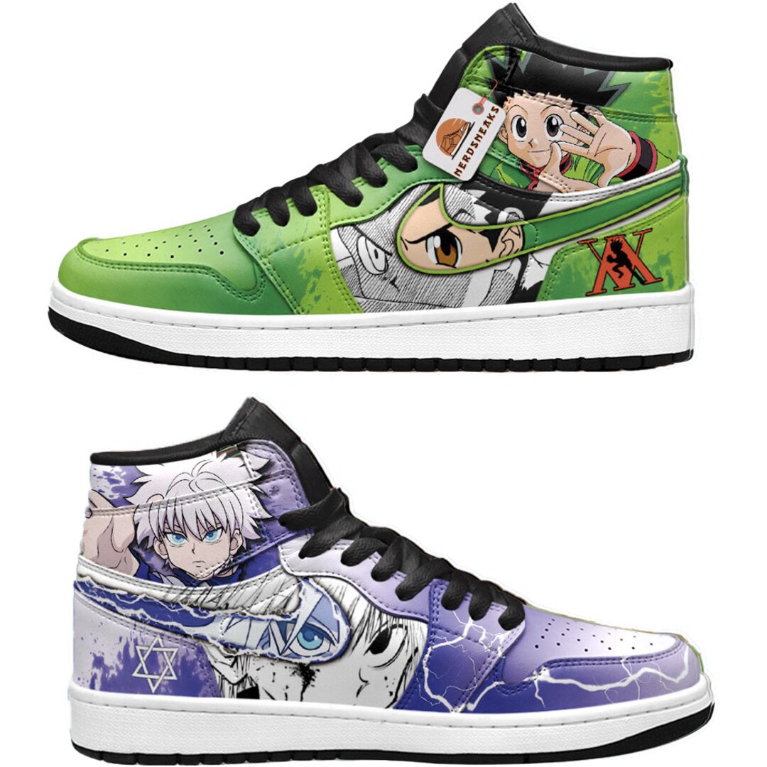 Gon Freecss and Killua Zoldyck Anime Shoes Custom Sneakers - Etsy