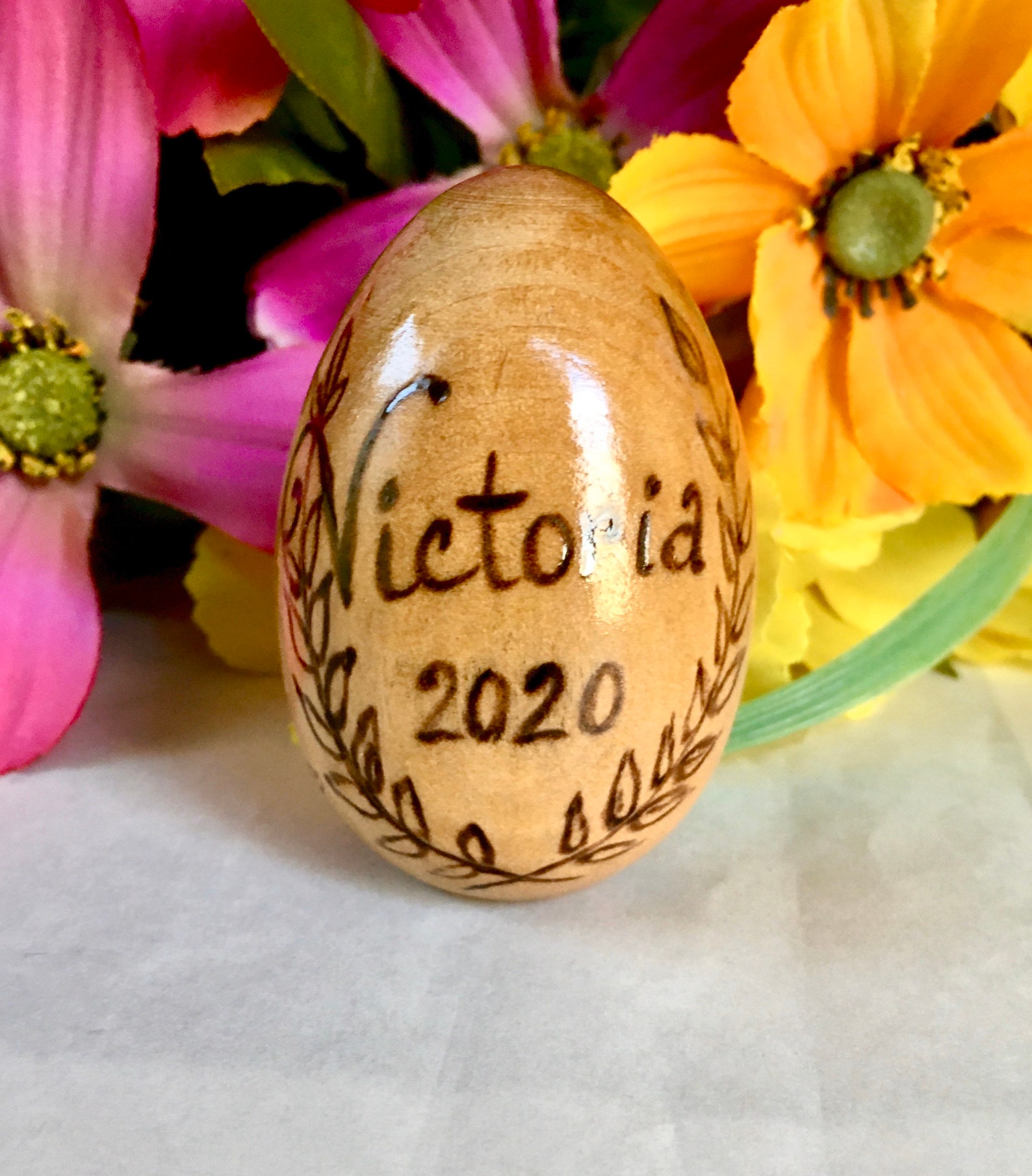 Wooden Easter Egg Babys First Easter Easter Gift for Kids - Etsy