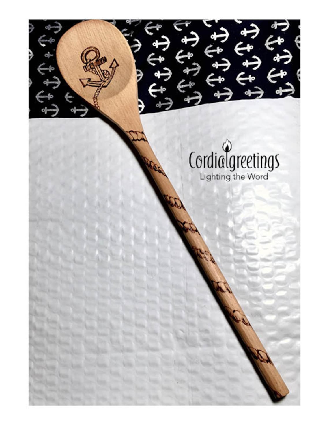 Nautical decor Coastal decor wood spoon Seas the day | Etsy