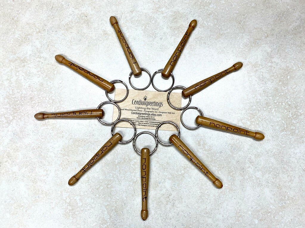 Customized Drumstick Keychain - Personalized Drum Key Chain - Drummer ...