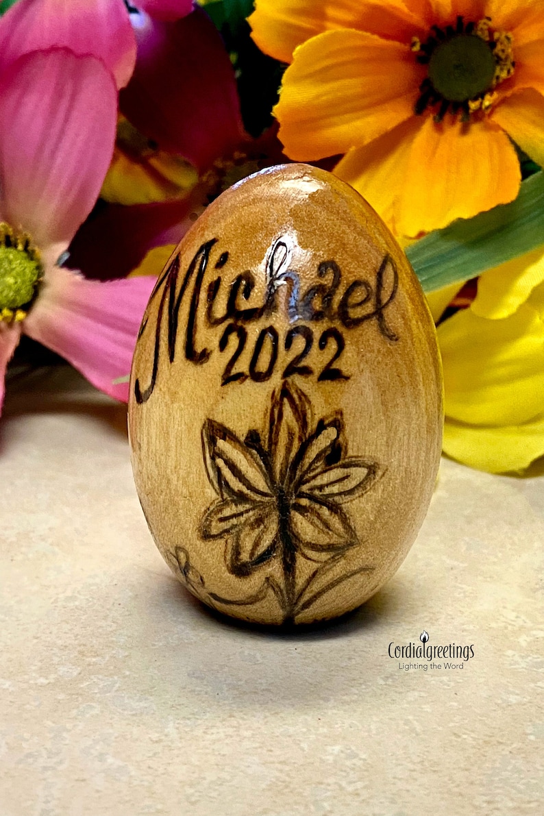 Wooden Easter Egg Babys First Easter Easter Gift for Kids - Etsy