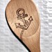 Nautical Decor Coastal Decor Wood Spoon Seas the Day Anchor Decor Lake ...
