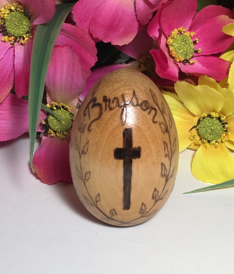 Wooden Easter Egg Babys First Easter Easter Gift for Kids - Etsy