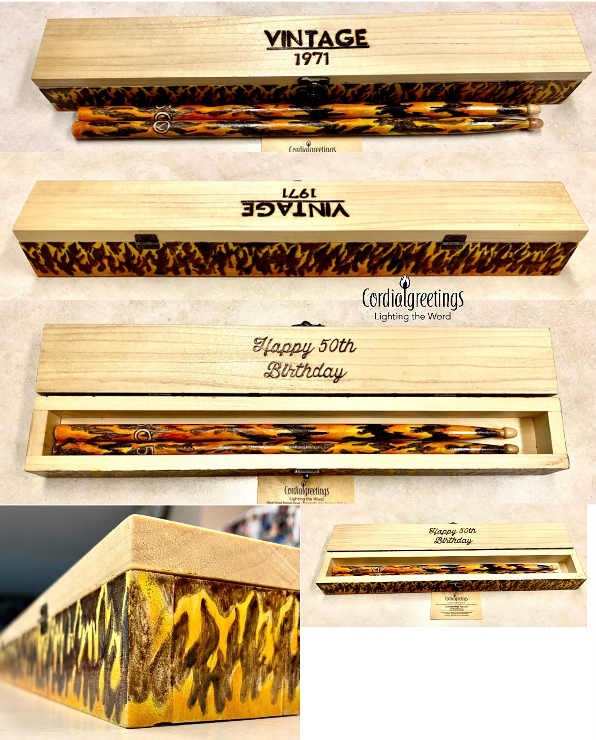 Drumstick box set drumstick box drumstick case | Etsy