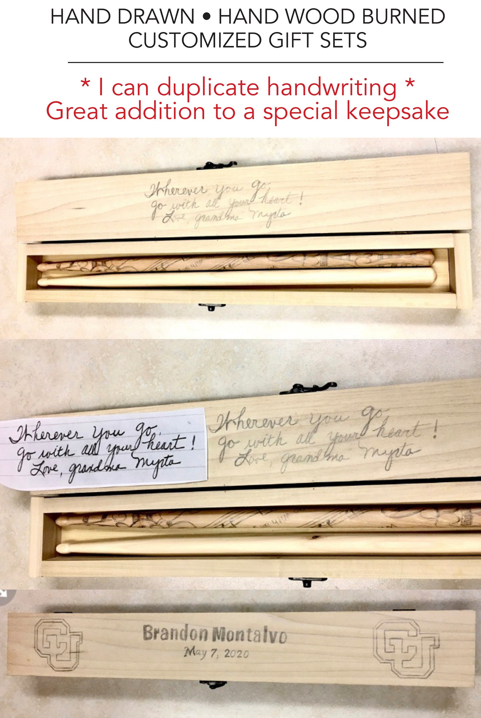 Drumstick Box Set – Drumstick Box - Drumstick Case – Customized ...
