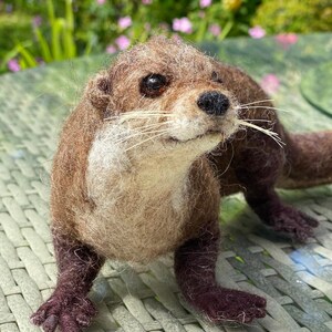 River Otter/otter Sculpture/needle Felted Otter/gift for Otter Lover ...