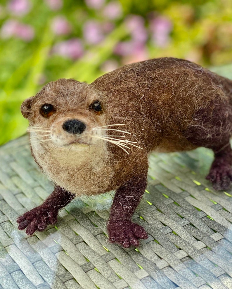 River Otter/otter Sculpture/needle Felted Otter/gift for Otter - Etsy
