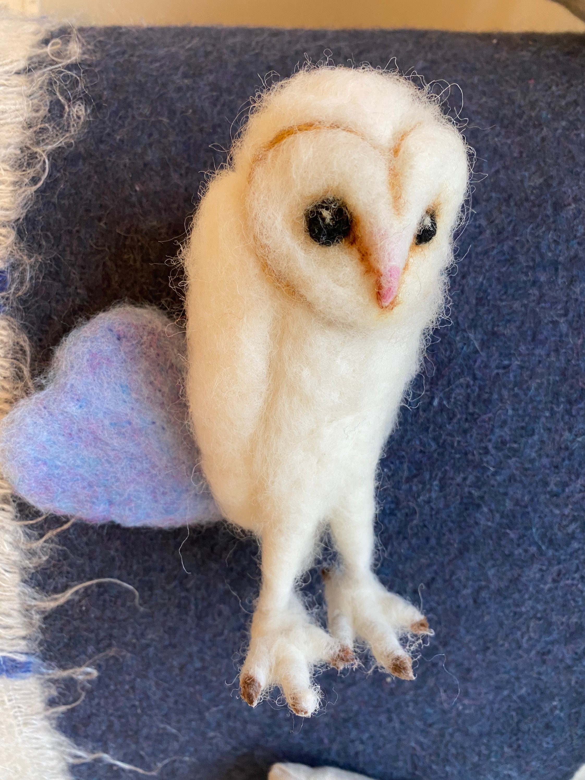 Owl/Baby Barn Owl/Baby Owl/Needle Felted Owlet/Mother's | Etsy