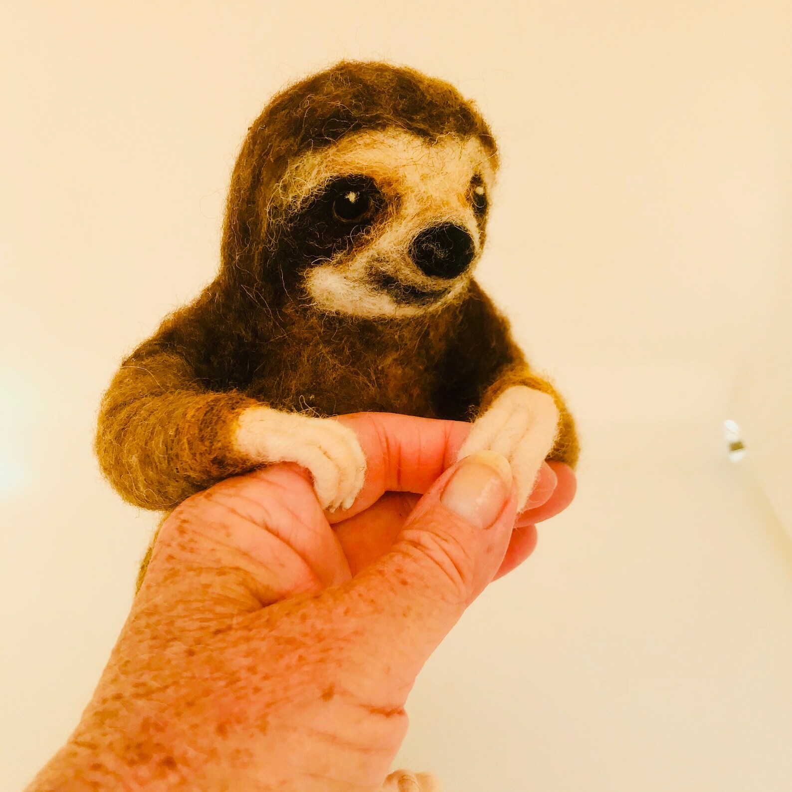 Sloth/Felted Animals/Needle Felted Sloth/Sloth Ornament/Felted | Etsy
