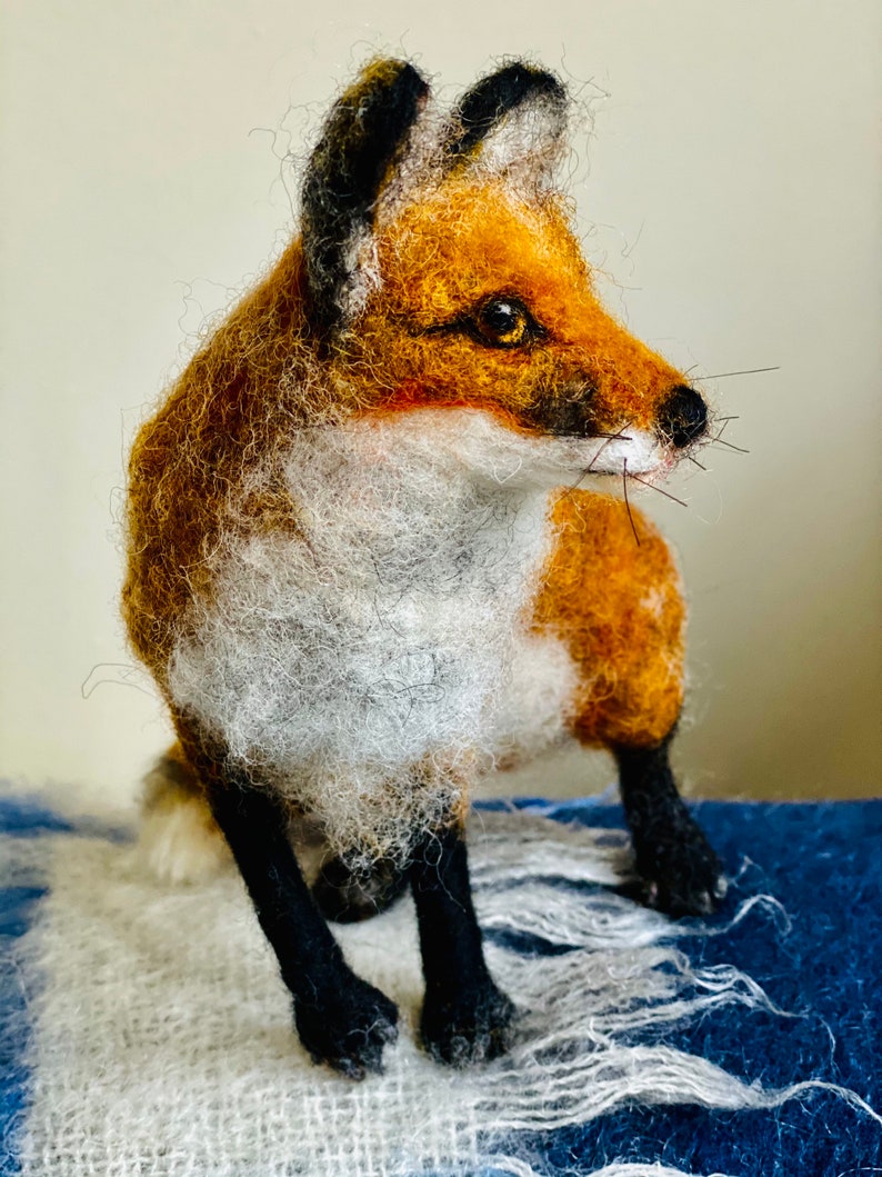 Realistic Fox/red Fox/felted Animals/felt Fox/needle Felted - Etsy