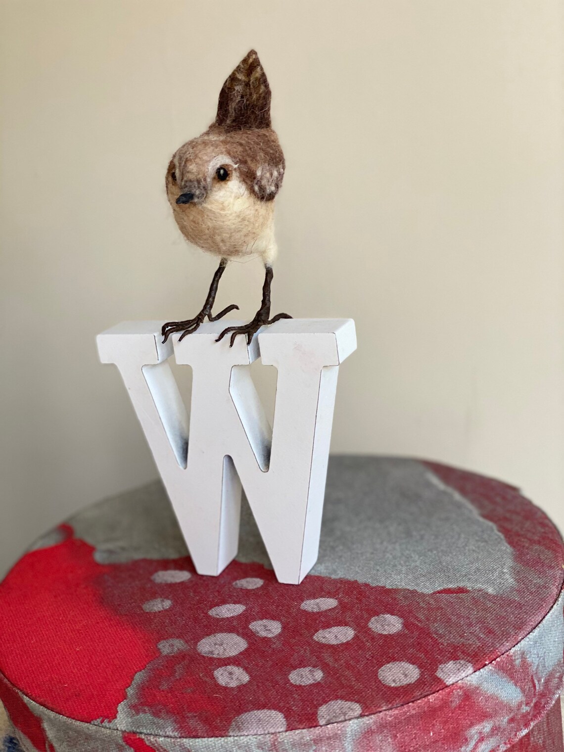 Wren/wren Sculpture/wren Ornament/jenny Wren/jenny Wren Ornament/needle ...