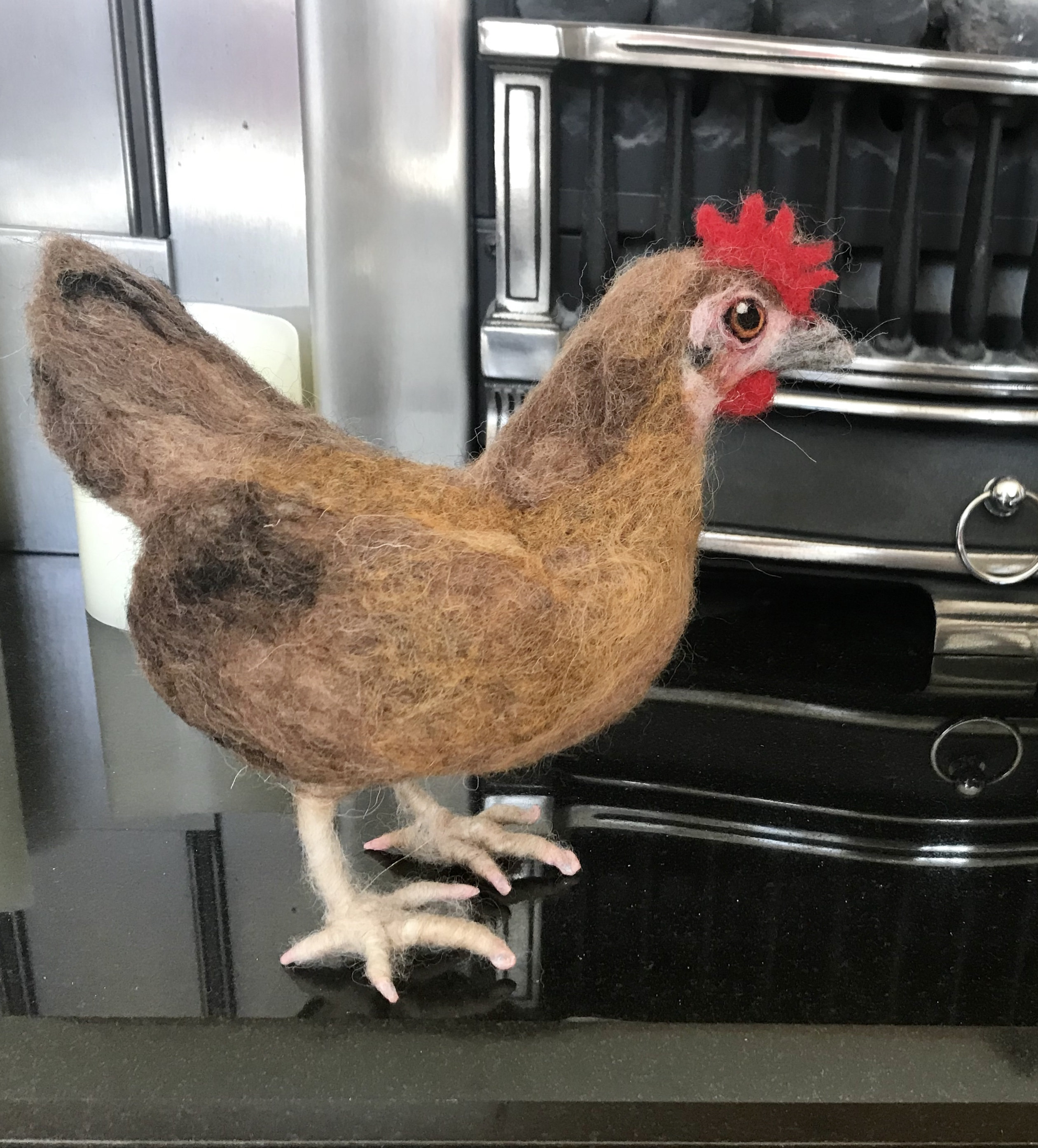 Needle Felted Chicken/Hen/Little brown hen/Chicken/Chicken | Etsy