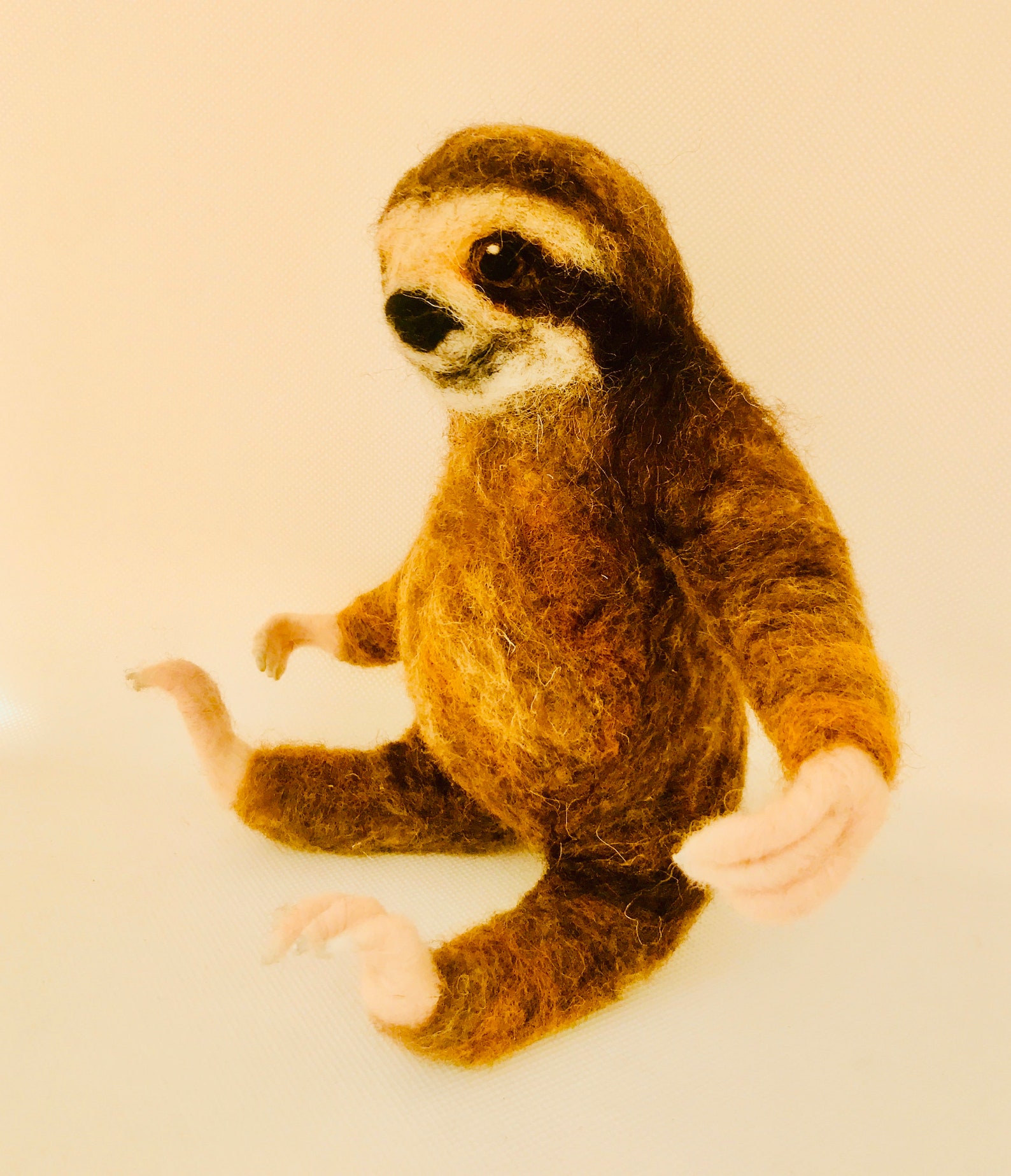 Sloth/Felted Animals/Needle Felted Sloth/Sloth Ornament/Felted | Etsy