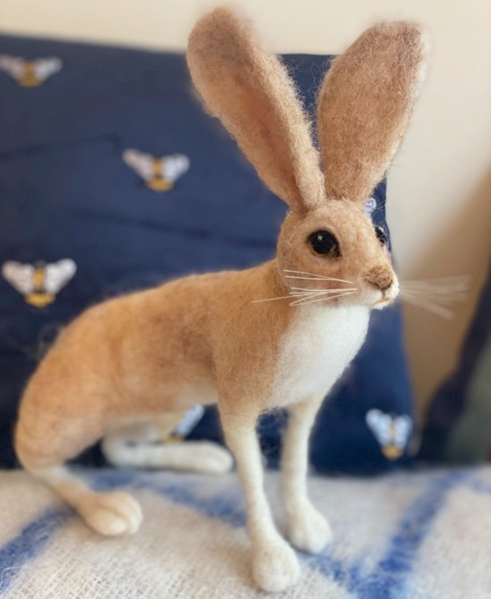 Hare/needle Felted Animals/felted Hare/felt Rabbit/jack | Etsy