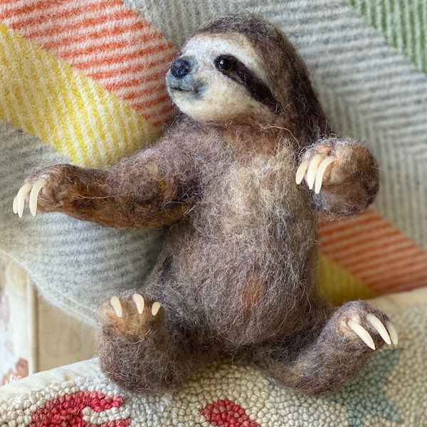 Felt Sloth - Etsy