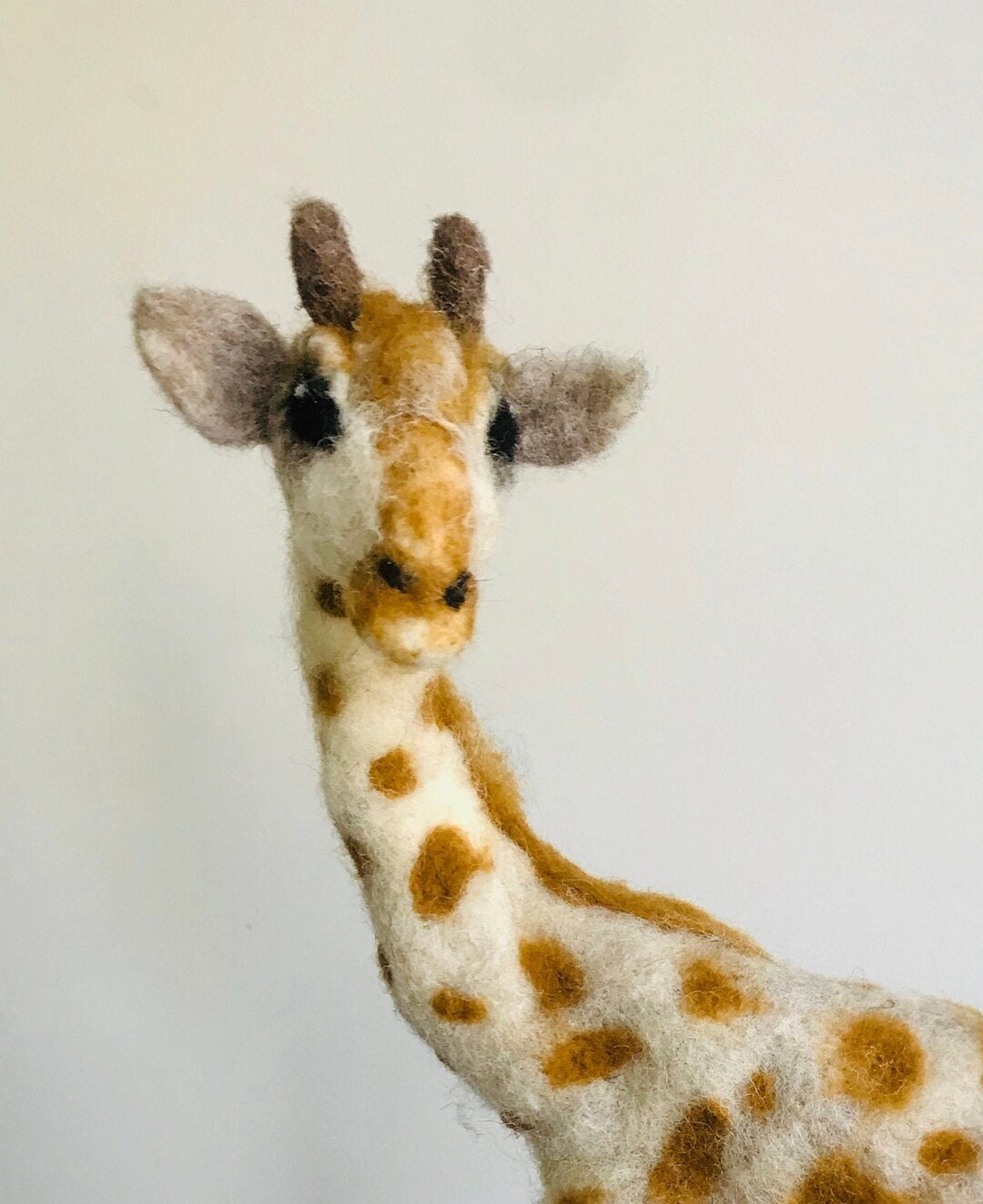 Needle Felted Giraffe/giraffe Sculpture/felt Giraffe/fibre Art Giraffe ...