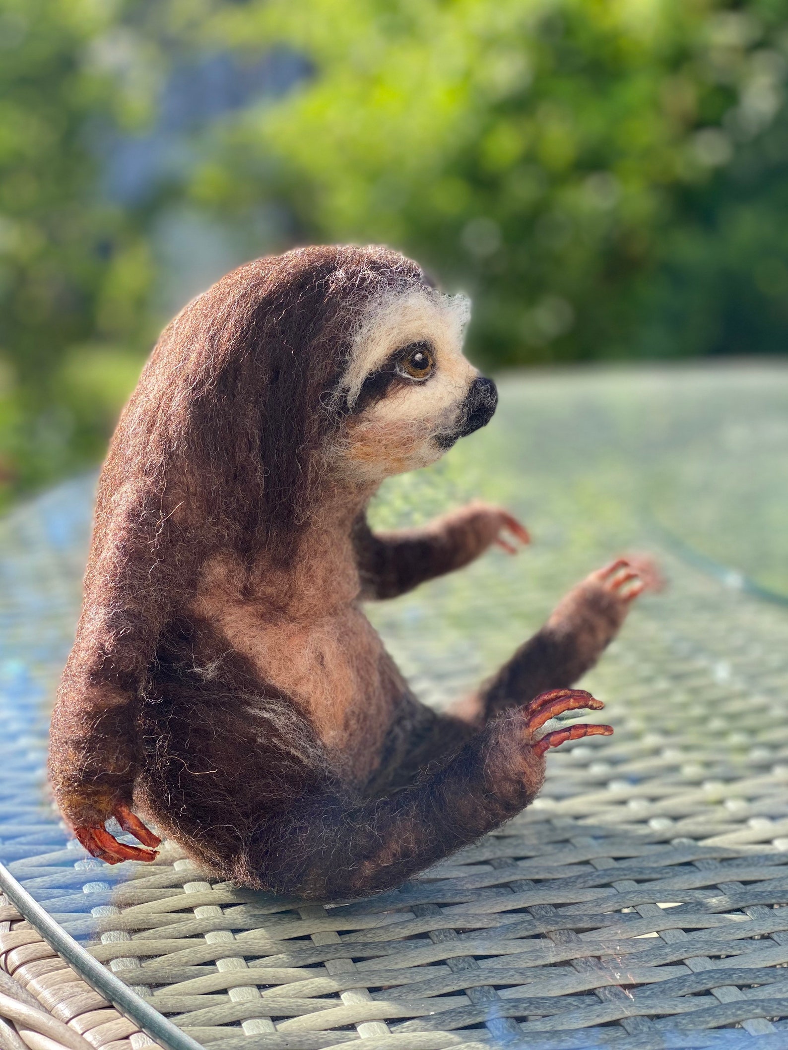 Sloth/felted Animals/needle Felted Sloth/sloth Ornament/felted | Etsy