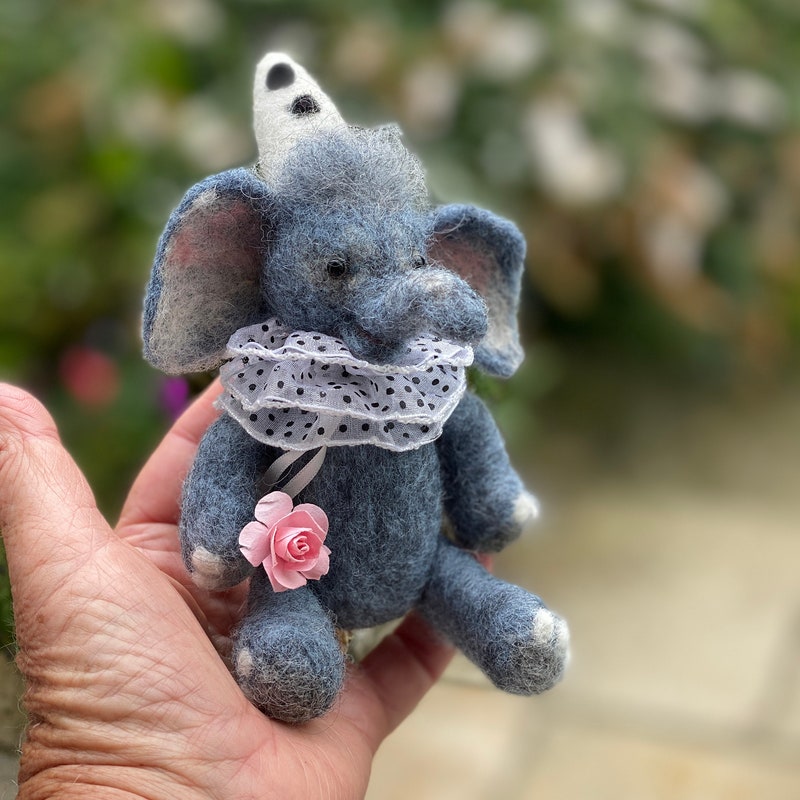 Needle Felt Elephant - Etsy