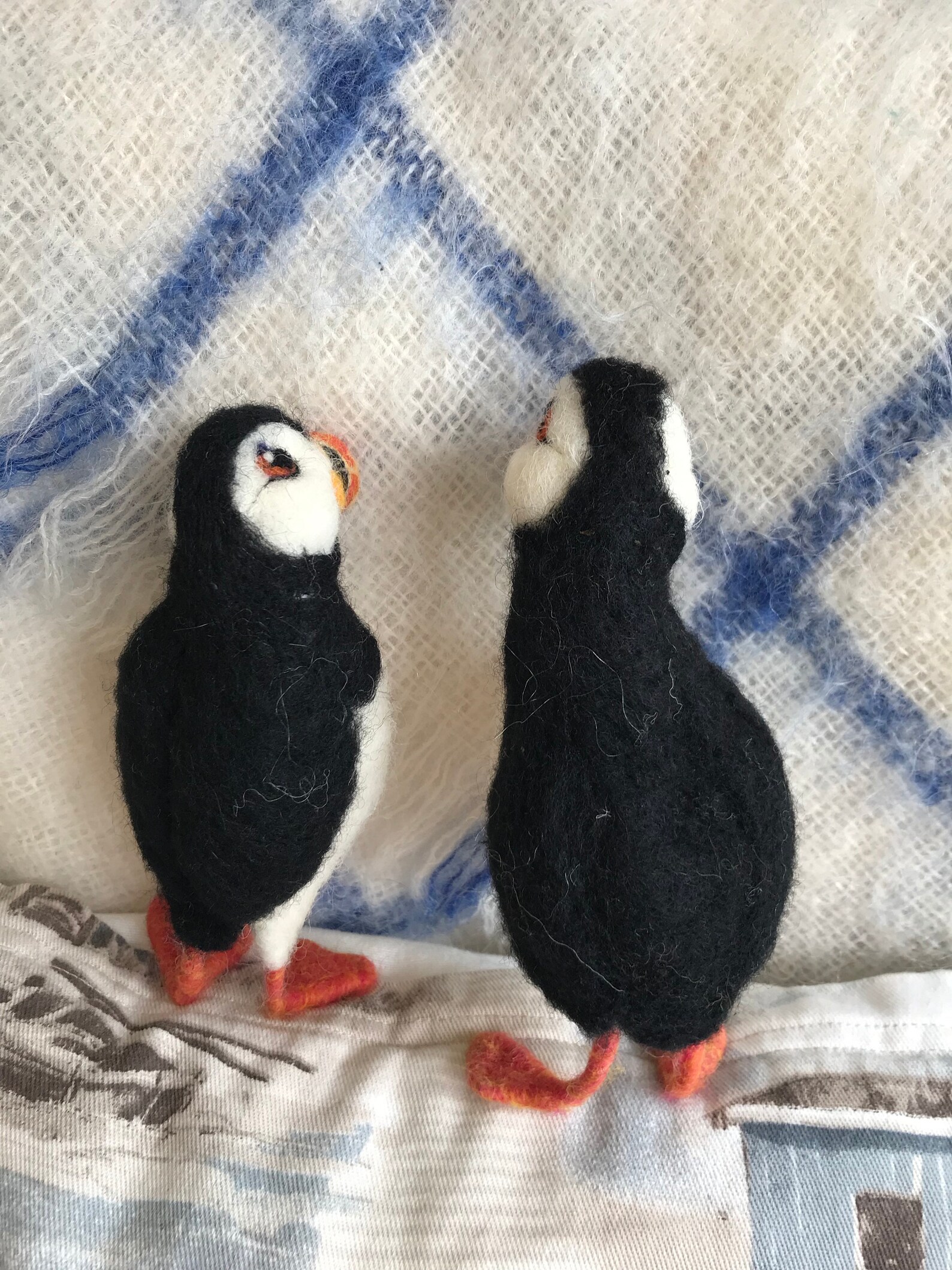 Puffin/needle Felt Puffin/felted Bird/felted Animals/needle | Etsy UK