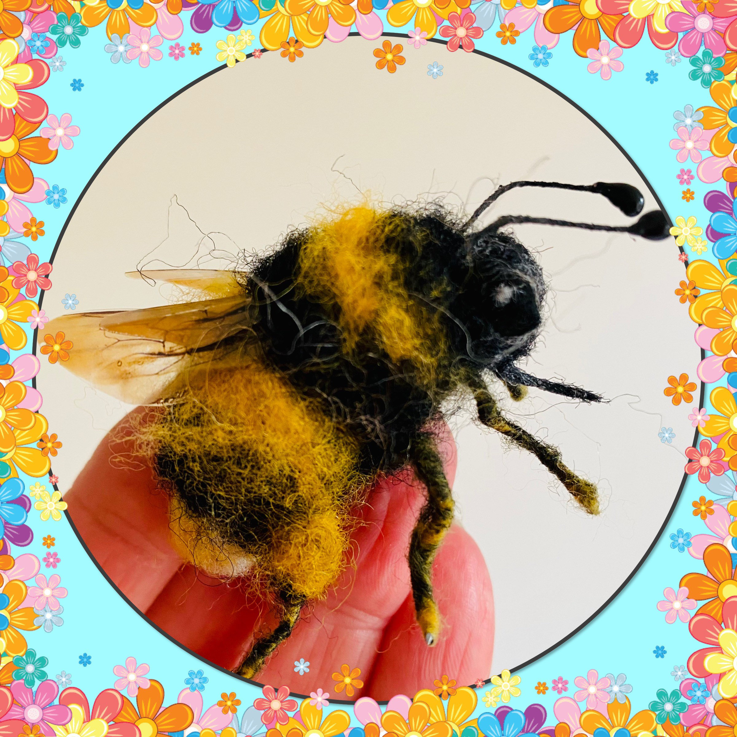 Felting Fiber Arts felted bumble bee ornament gift for bee lover bumble ...