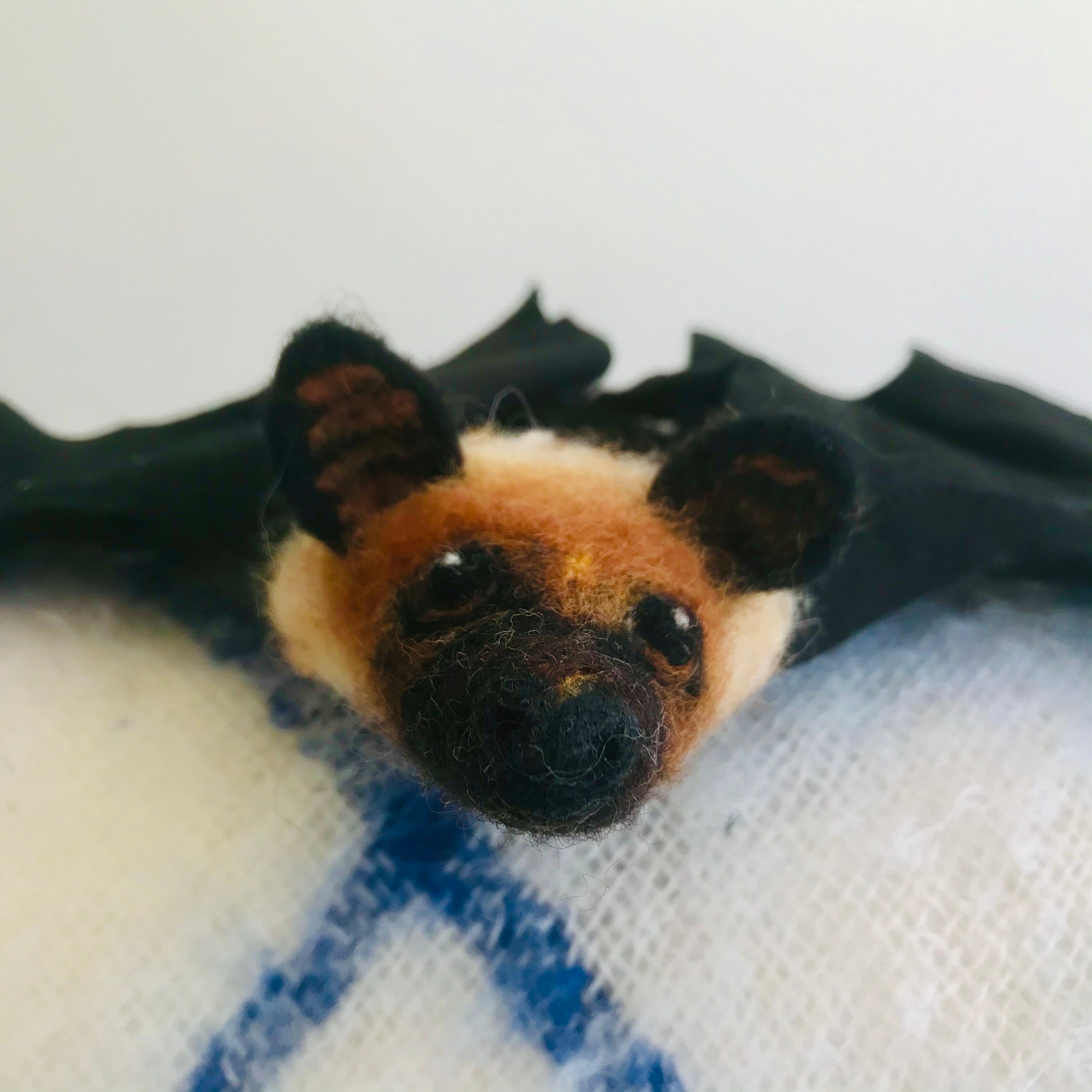 Flying Fox Bat/Mixed Media Realistic Bat/Needle Felted Flying | Etsy