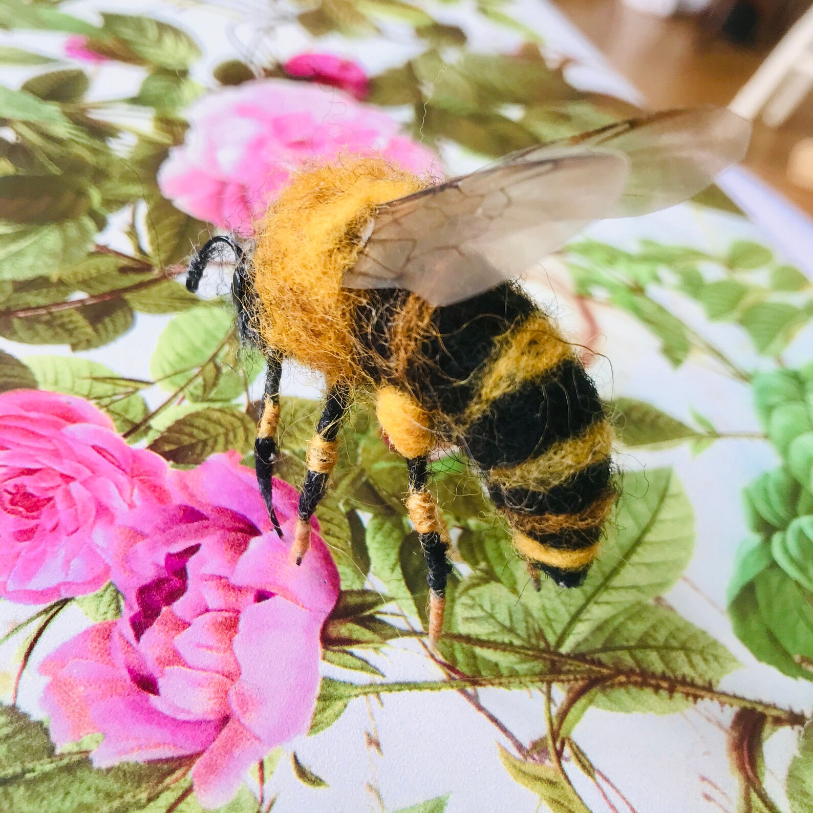 Honey Bee/Needle Felted Honey Bee/Bee Art/Bee/Bee Ornament/Bee | Etsy