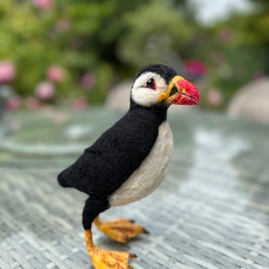 Puffin/needle Felt Puffin/felted Bird/felted Animals/needle Felted ...
