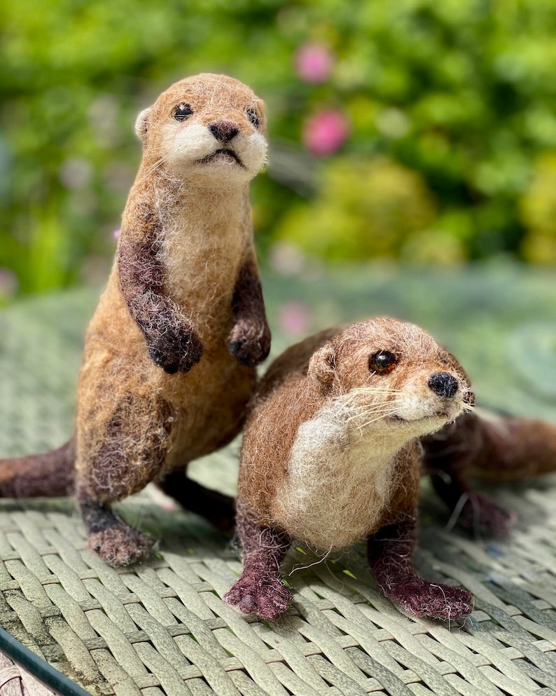River Otter/otter Sculpture/needle Felted Otter/gift for Otter - Etsy