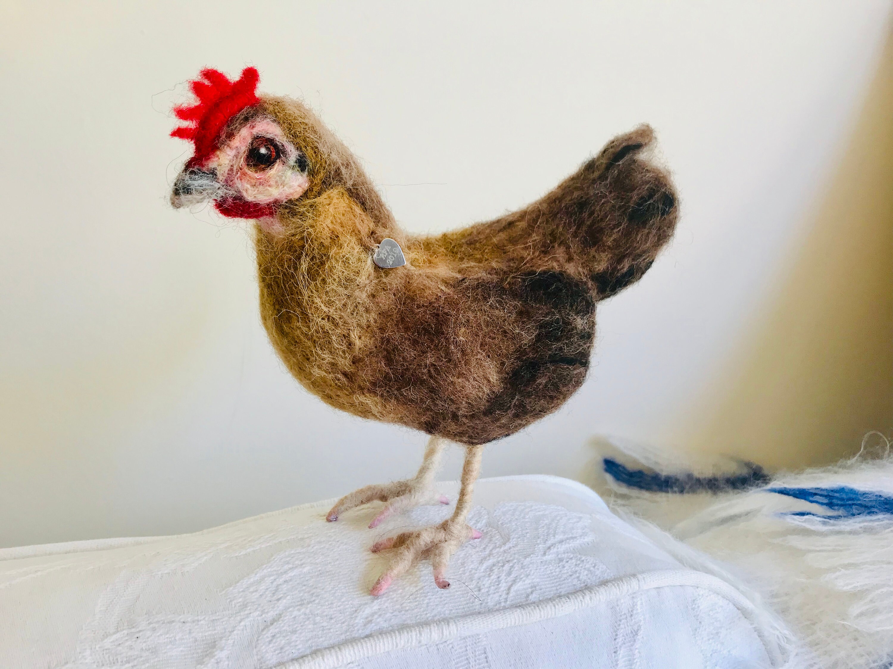 Needle Felted Chicken/Hen/Little brown hen/Chicken/Chicken | Etsy