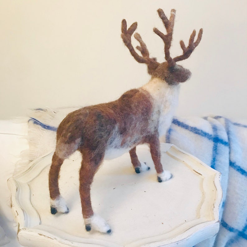 Reindeer/Needle Felted Reindeer/Needle Felted Animal/Reindeer | Etsy