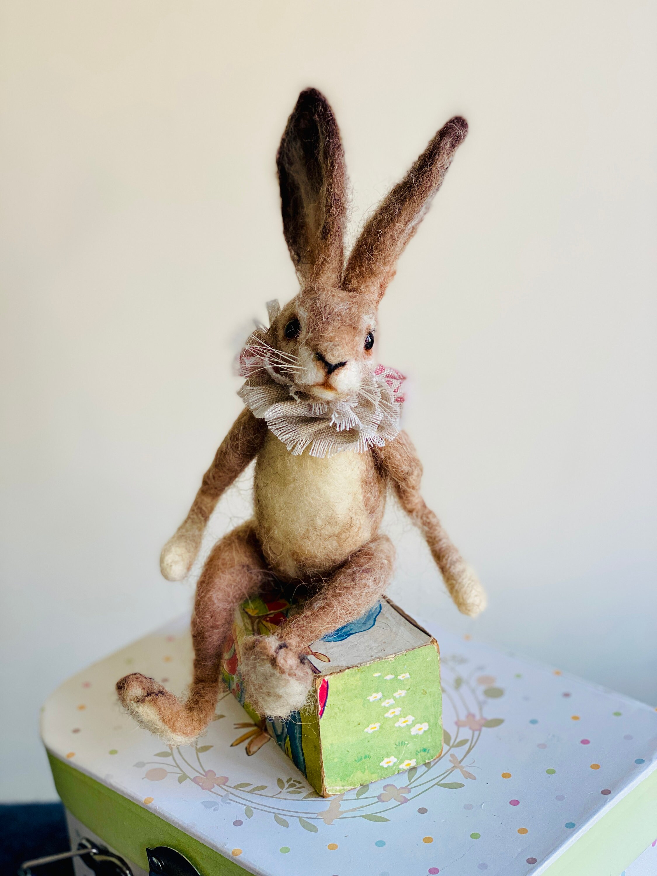 Hare Doll/spring Hare/needle Felted Hare/felted Hare/felted | Etsy UK