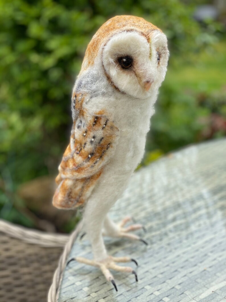 Life Size Barn Owl/needle Felted Barn Owl/life Size Owl/felt | Etsy
